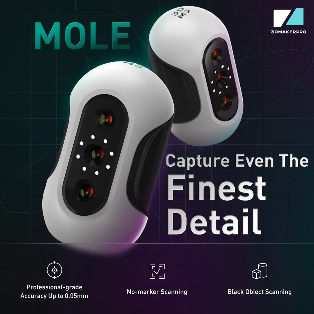 3DMakerPro Mole 3D Scanner Premium Pack | Cubic Technology