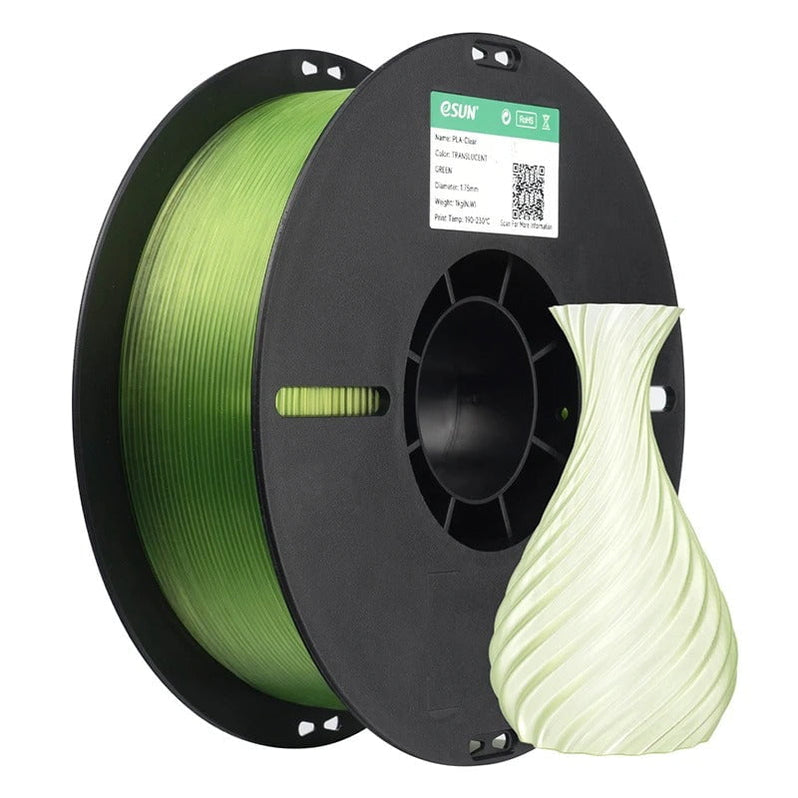 eSUN PLA Clear Rainbow Filament 1.75mm – Translucent Multicolor 3D ...