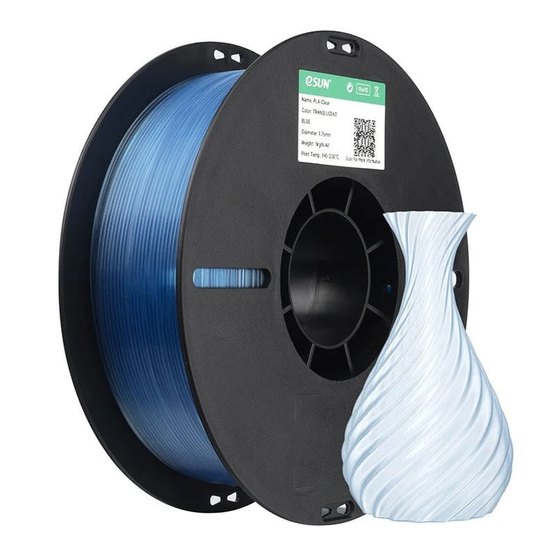 eSUN PLA Clear Rainbow Filament 1.75mm – Translucent Multicolor 3D ...