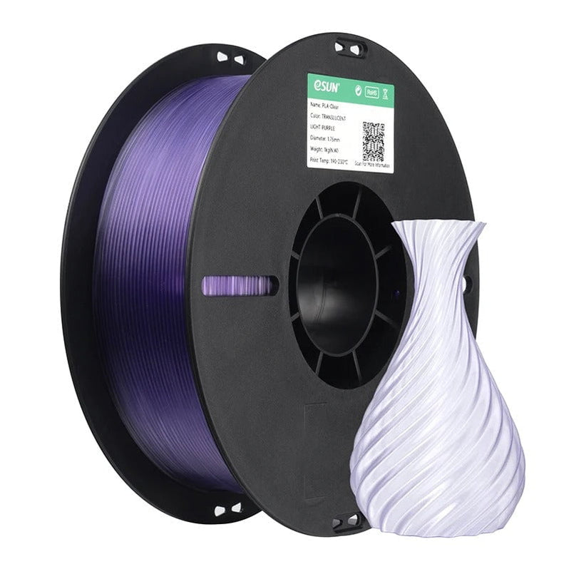 eSUN PLA Clear Rainbow Filament 1.75mm – Translucent Multicolor 3D ...