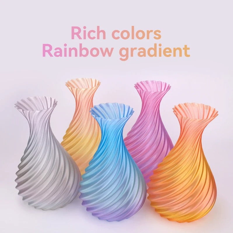 eSUN PLA Clear Rainbow Filament 1.75mm – Translucent Multicolor 3D ...