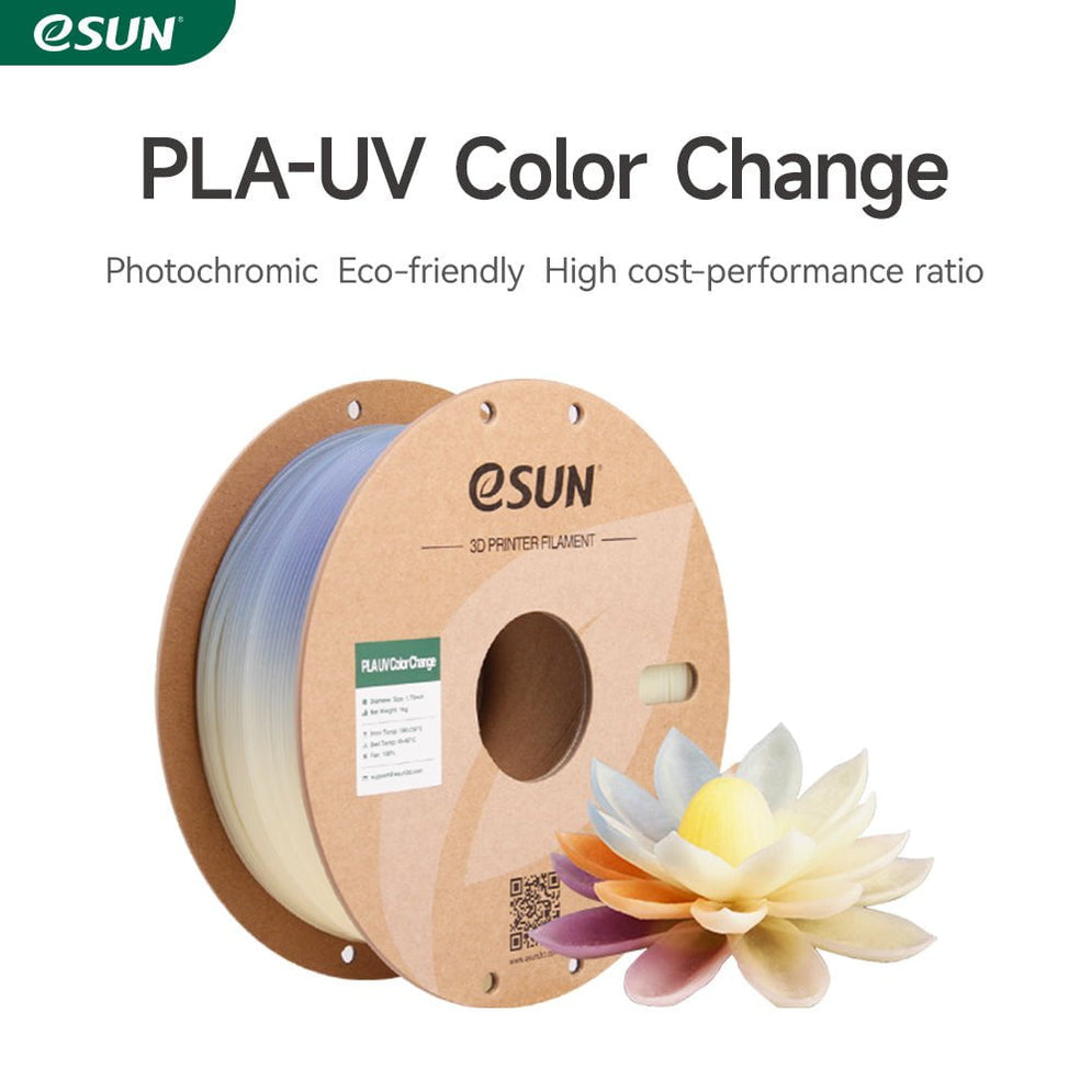 eSUN PLA-UV Color Change Filament | Cubic Technology 3D Filament