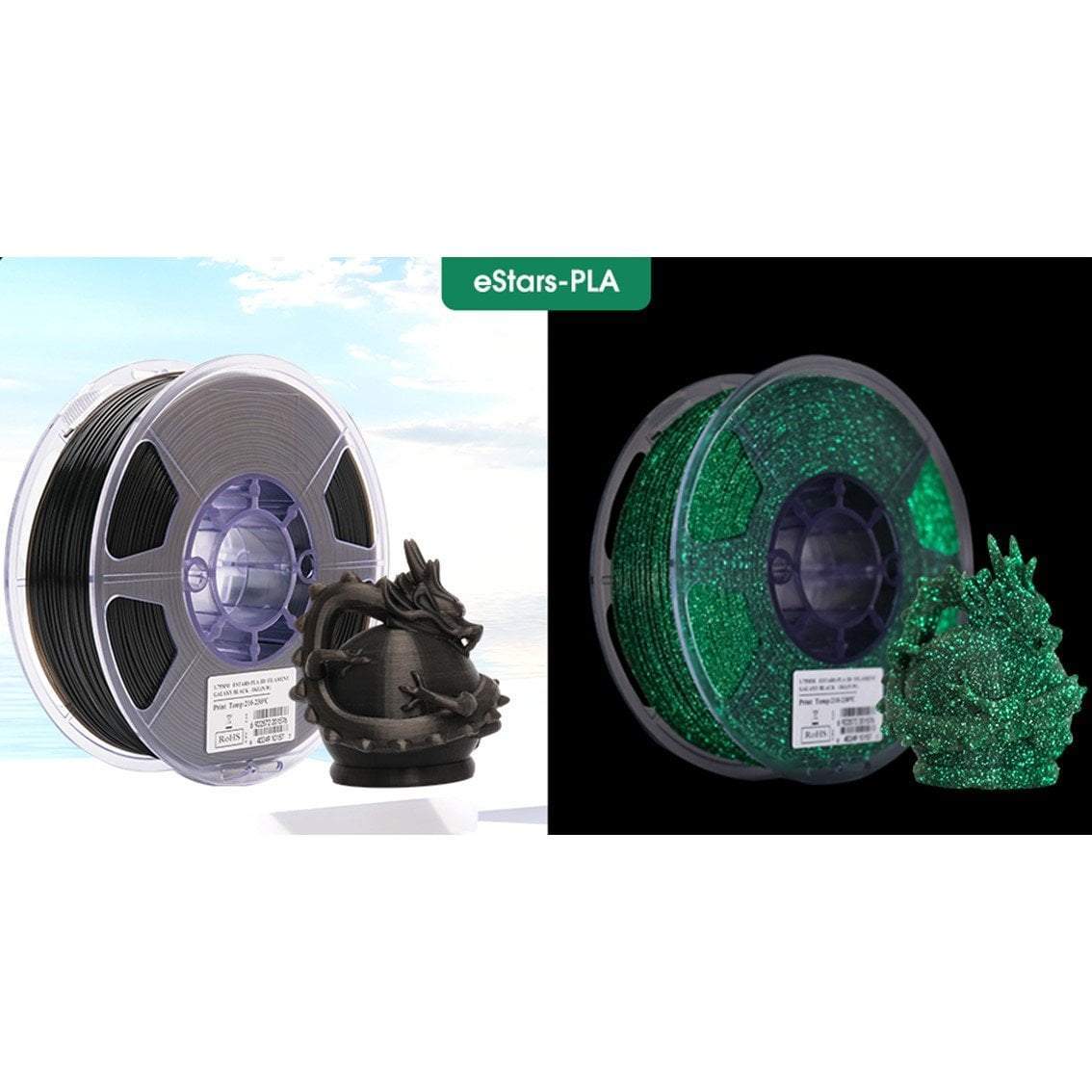 eSun eStar-PLA Galaxy Luminous 3D Print Filament | Cubic Technology