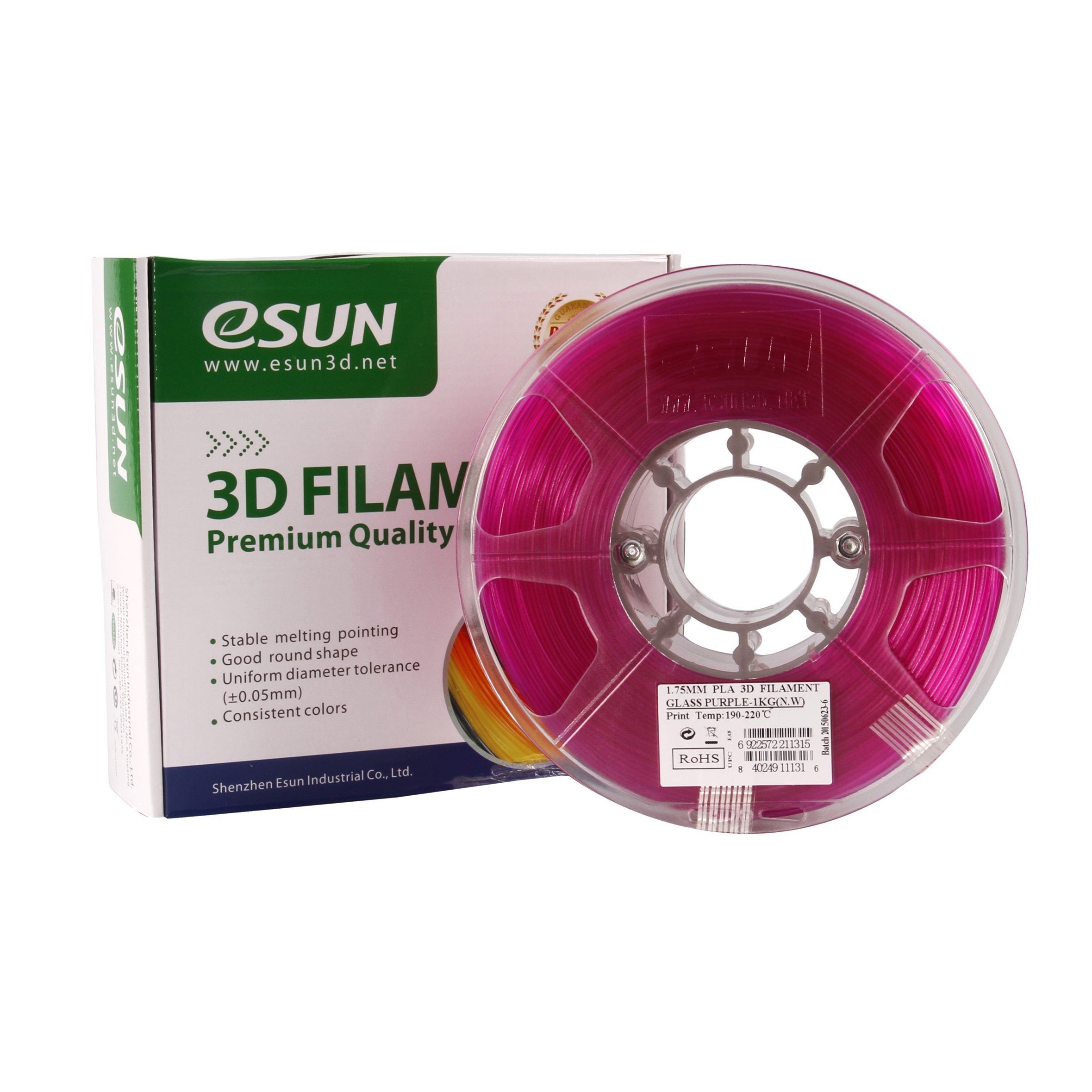 eSUN Glass PLA 3D Filament 1.75mm 1kg | Cubic Technology