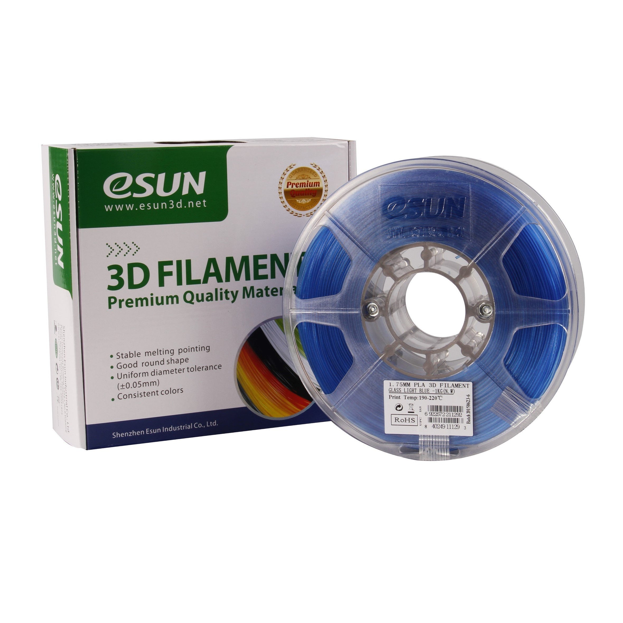 eSUN Glass PLA 3D Filament 1.75mm 1kg | Cubic Technology